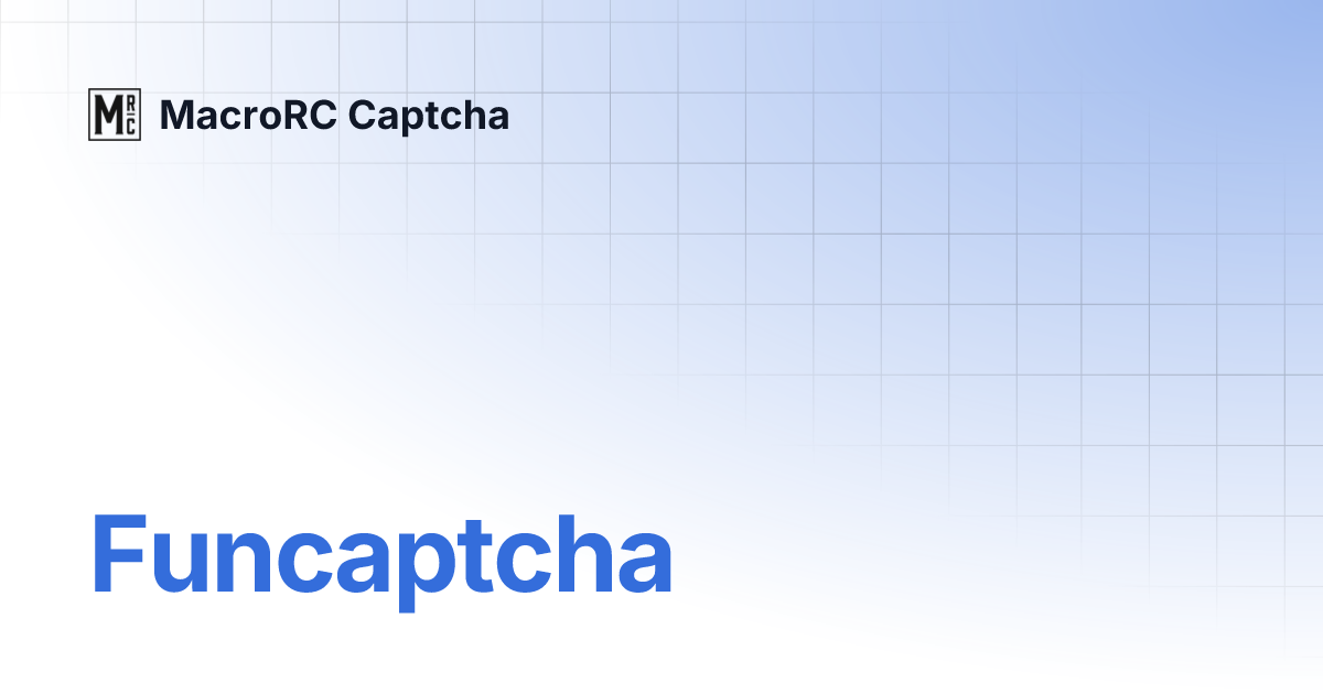 Funcaptcha | MacroRC Captcha